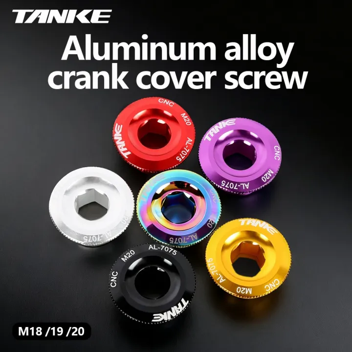 TANKE Crank Cover Screw Cap M18 M19 M20 MTB Crankset Crank Cover ...