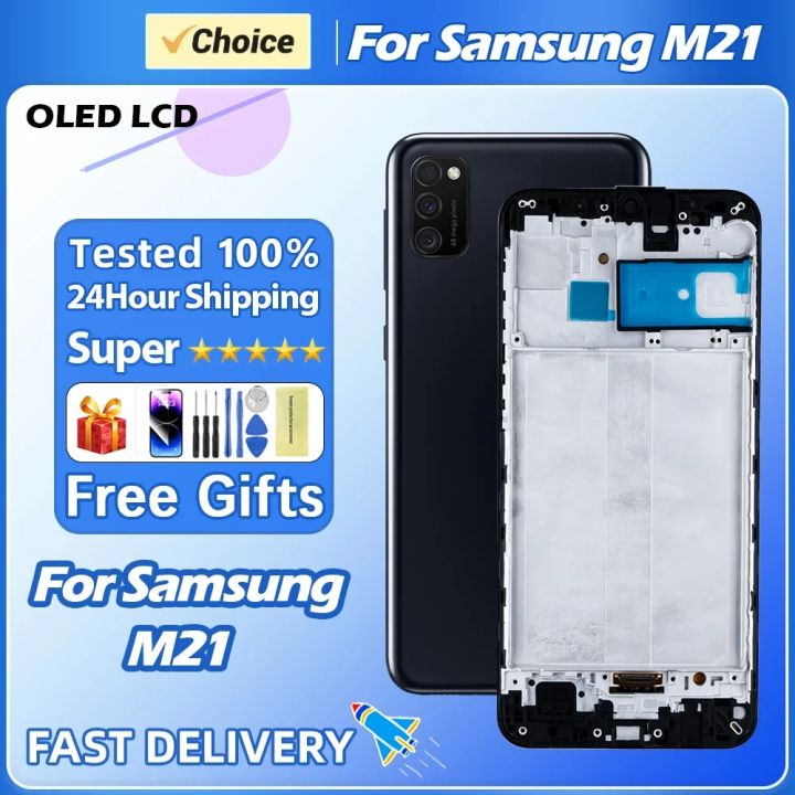 6.4' Spuer AMOLED LCD Screen For Samsung M21 LCD M215F lcd display For ...