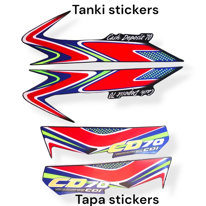 Bike stickers cd 70 Motorcycle/Bike sticker cd 70 Tankini tapa/Stickers ...