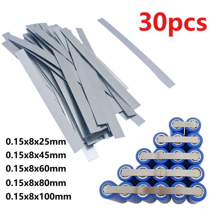 30pcs Nickel Plated Steel Strip Nickel Plate Strap Strip Sheets For ...