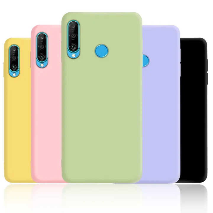 Liquid Silicone Phone Case for Huawei P30 lite P40 lite E Y6 Y7 Y9 ...