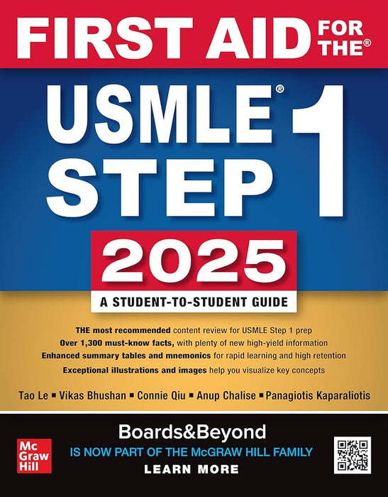 First Aid for the USMLE Step 1 book Edition 2025 by Tao Le | Daraz.pk