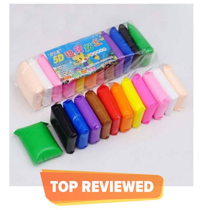 Foam Clay (Bouncing Clay) 12 Colours Packet | Daraz.pk