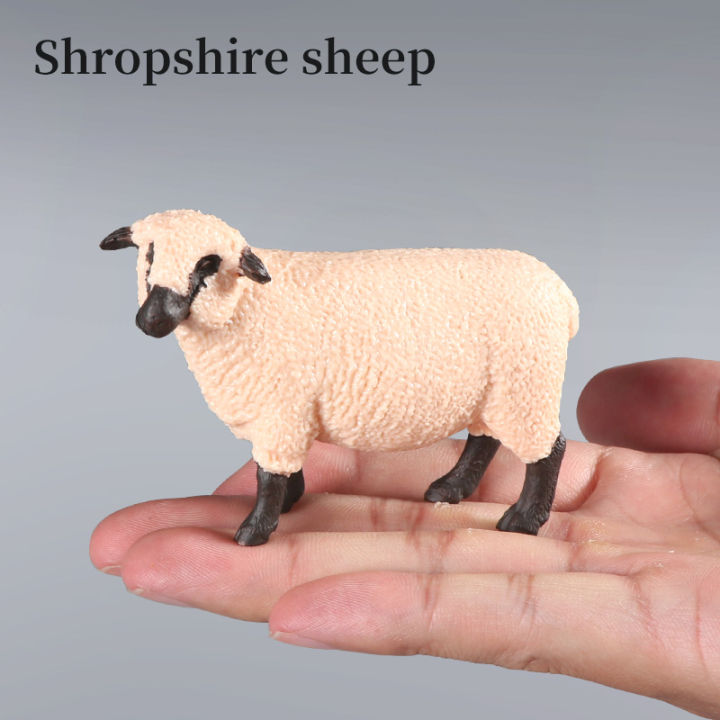 Solid Simulation Farm Poultry Animals Model - Alpaca Sheep Goat Action ...