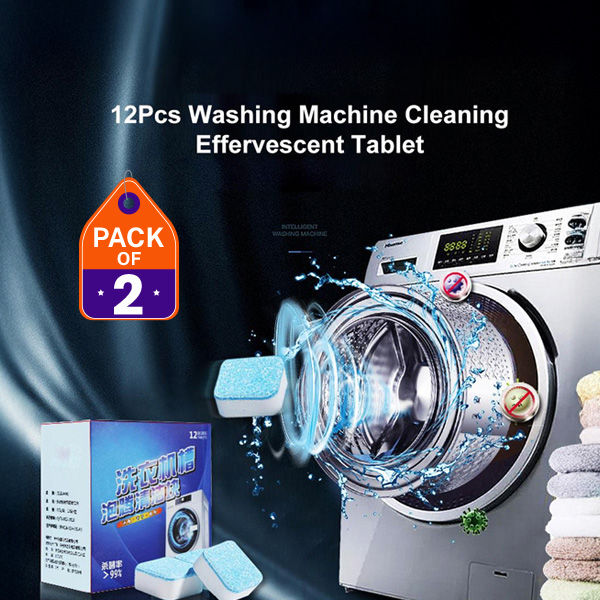 Pack of 2 & 1-12 pcs in 1 pack washing machine cleaner tablets, Deep ...