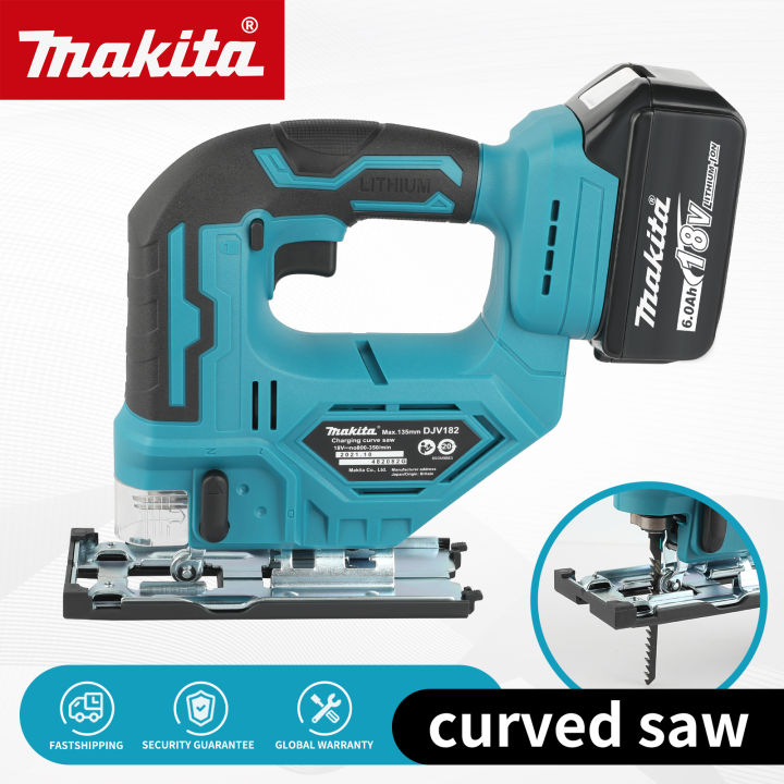 Makita jigsaw, wireless electric saw, carpentry tools, wood cutting ...