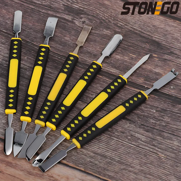STONEGO Metal Pry Bar Tool Set - Electronics Repair Kit for Mobile ...