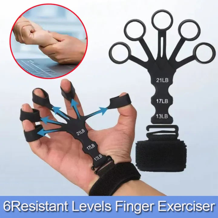 Finger Strength Recovery Trainer New Silicone 5 Finger Wrist Stretcher ...