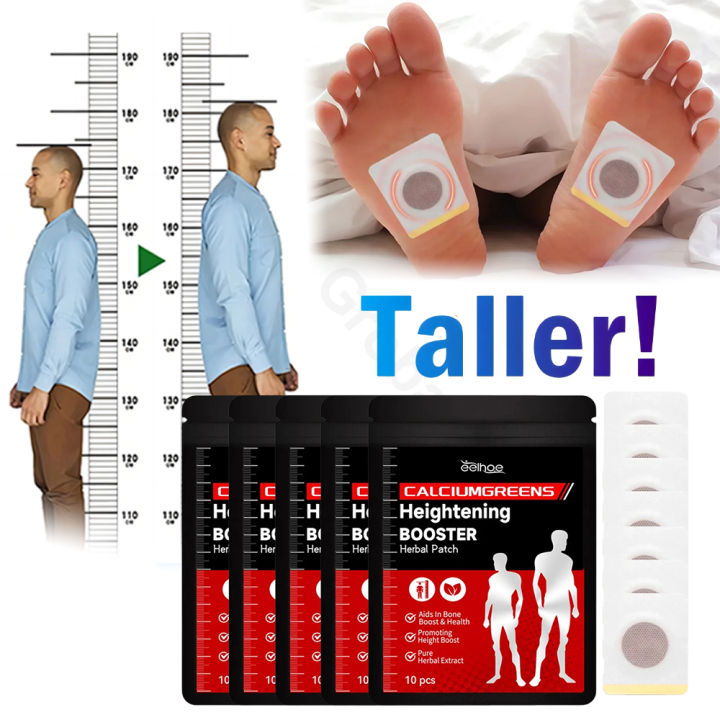 100/10PCS Height Increase Foot Patch Promote Bone Growth Foot Stickers ...