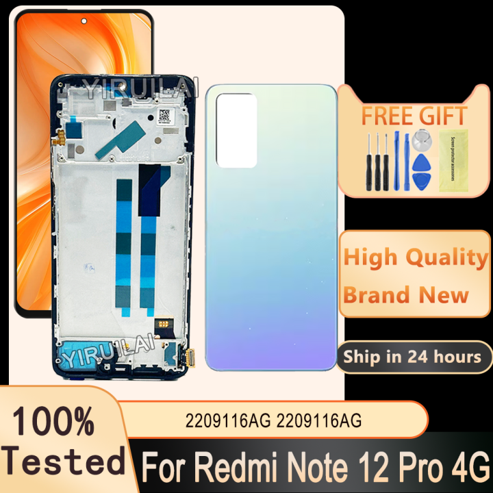 TFT Quality For Xiaomi Redmi Note 12 Pro 4G ‎‎2209116AG LCD Display ...