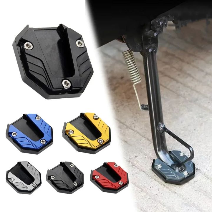 Motorcycle Bike Kickstand Extender Foot Side Stand Support Plate Anti ...