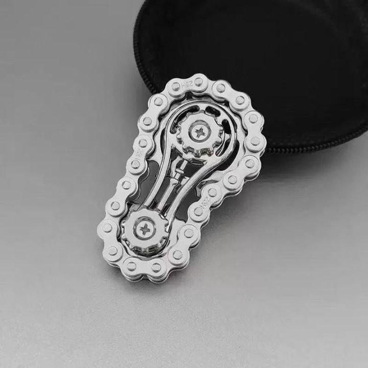 Chain wheel mechanical flywheel fingertip gyroscope anti pressure ...