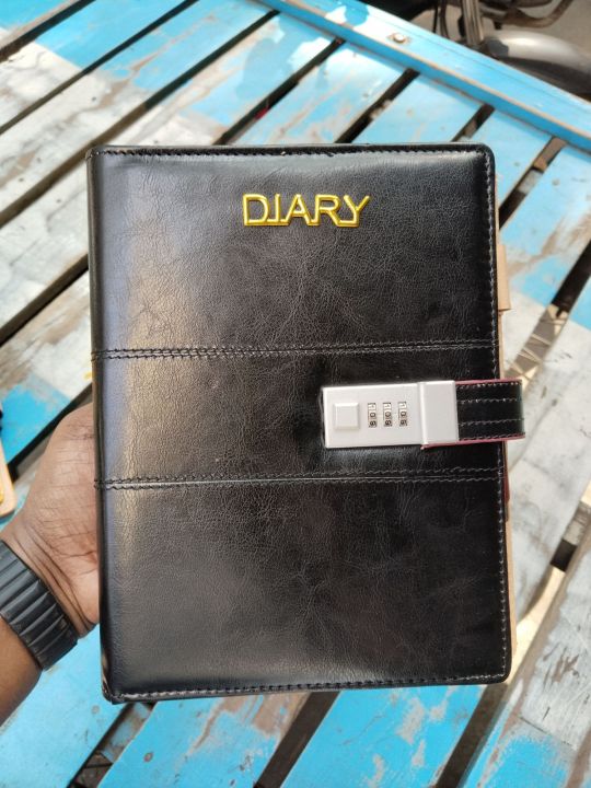 Security Lock Executive 6 Ring Diary 2026 with pen and changable Number ...