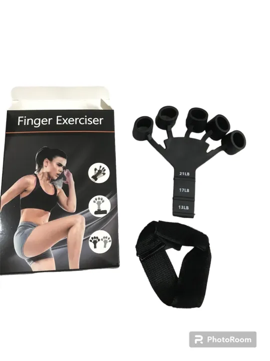 Finger Gripper Strength Trainer Forearm Exerciser Hand Yoga Resistance ...