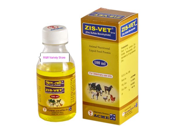 ZIS-VET vet Liquid 100ml for Birds zink supply-Birds-Medicine-01 pc | Daraz.com.bd