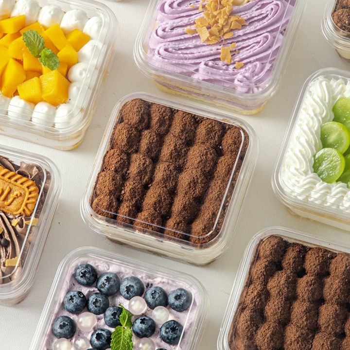 Tiramisu Box Special Disposable Transparent Packaging Box Mold Cake ...