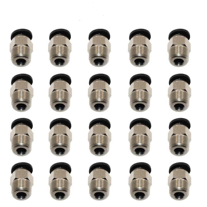 PC4-M10 Male Straight Pneumatic PTFE Tube Push in Quick Fitting ...