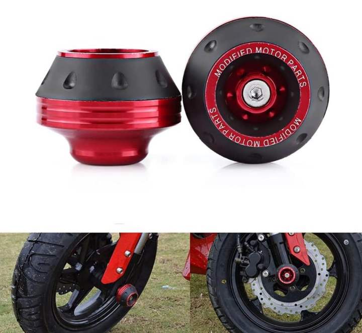 Frame Sliders, Pair of CNC Aluminum Front Fork Wheel Frame Sliders ...