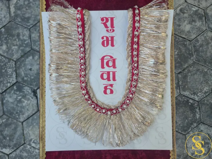 Premium Traditional Wedding Jari Mala / Handcrafted Mala for Wedding ...