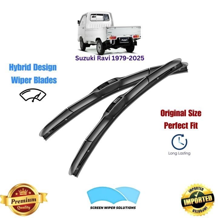 Suzuki Ravi 1979-2025 Aero Soft Wiper blade set | Daraz.pk
