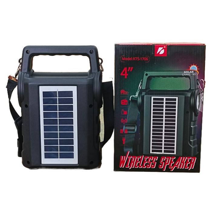 KTS-1706 Solar Chargeable / Bluetooth / Wireless / Portable Speaker ...