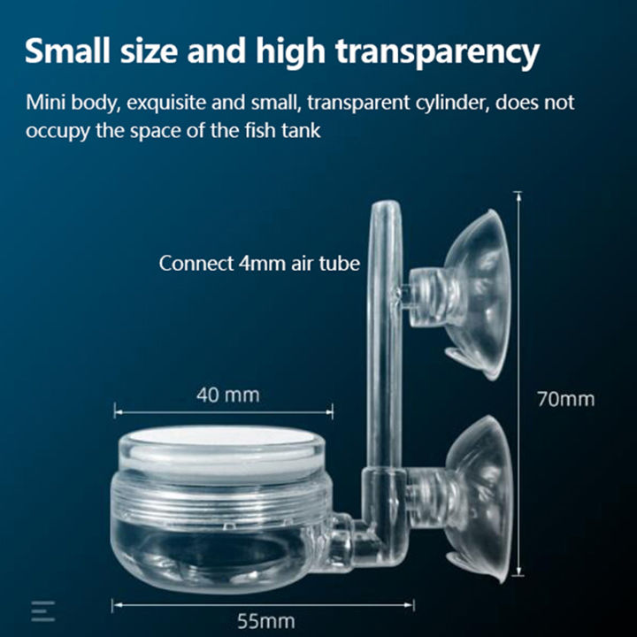 1Pc Aquarium Atomizer Transparent CO2 Diffuser Purifier Integrated PC ...