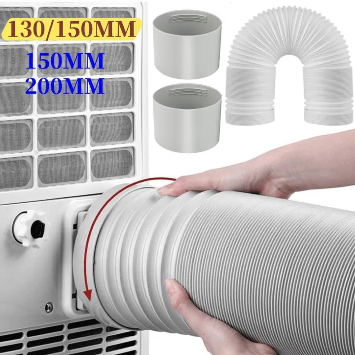 130 150mm Duct Extension Pipe Telescopic Flexible Mobile 13/15cm Air ...