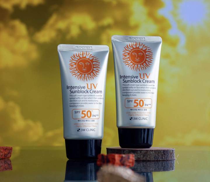 3W Clinic Intensive UV Sunblock Cream SPF 50+PA+++ | Daraz.com.bd