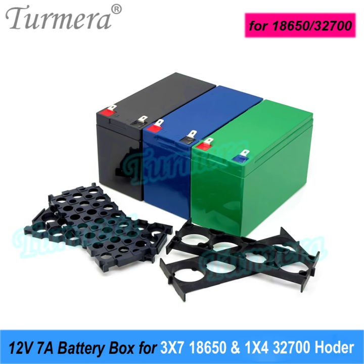 12V Battery Storage Box 7A to 20Ah 3X7 18650 Li-ion and 1X4 32700 ...