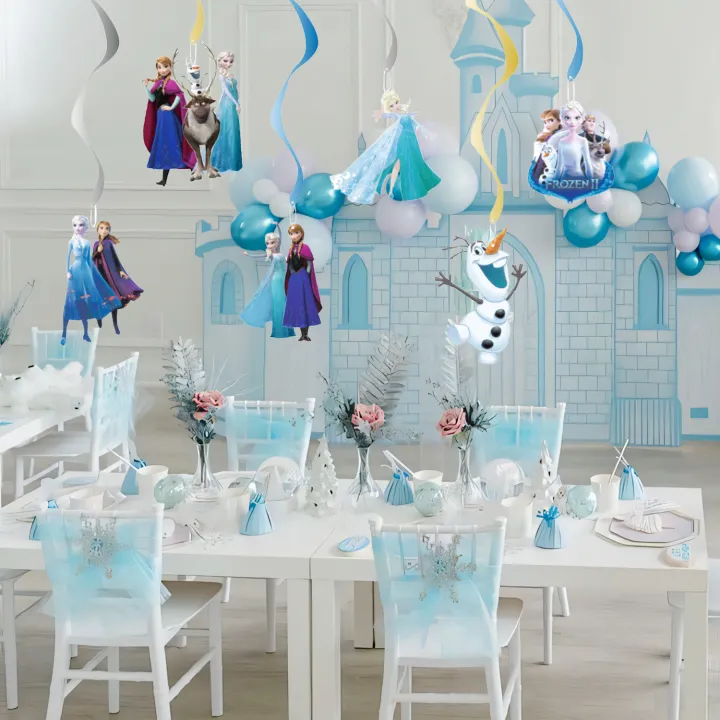 6pcs Frozen Elsa Anna Theme Kids Girls Favors Swirls Happy Birthday ...