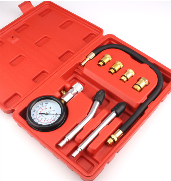 Gasoline Engine petrol engine pressure gauge tester kit set compression ...