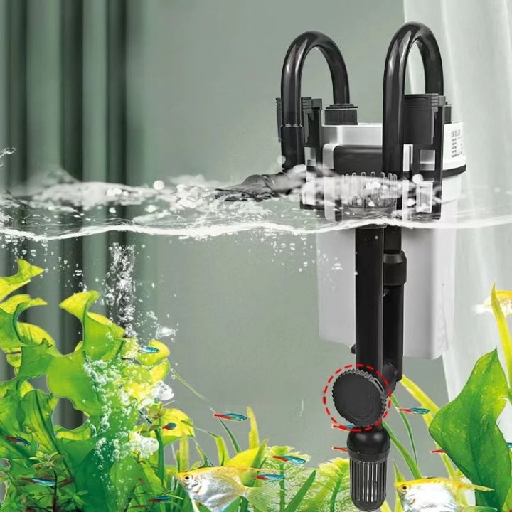Wall-mounted Fish Tank Waterfall Filter Aquarium External Hanging Water ...
