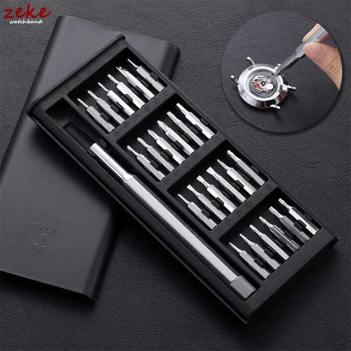 Magnetic Precision Screwdriver Set 25 in 1 with 24 Piece Mini Pocket ...