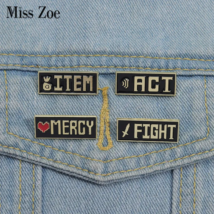 Mercy Badge Undertale Game Enamel Pin Creativity Cartoon Decorative ...