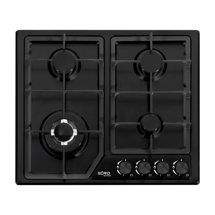 Euro-Turkey Cooker Hob 4 Gas Burner Stainless Steel (Black) | Daraz.lk