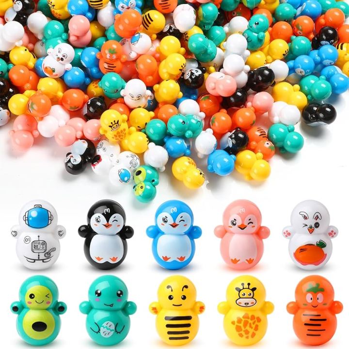 Tumbler Toy Mini Blue Fat Man Small Ornaments Small Gifts Roly-poly ...