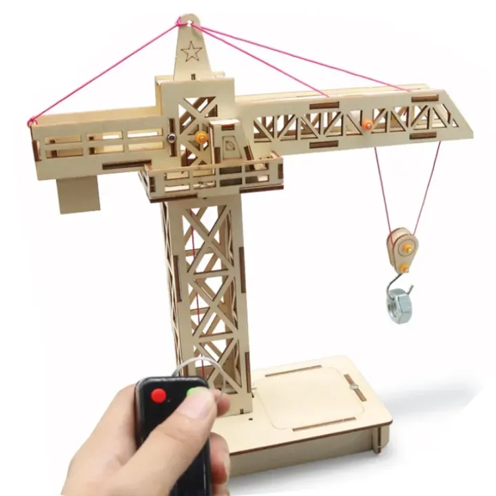 Handmade Remote Control Tower Crane Lifting Crane Diy Models & Building ...