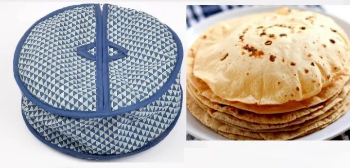 Printed Cotton Zip Roti/Chapati Quilted Bag Traditional Hotpot – Bread ...