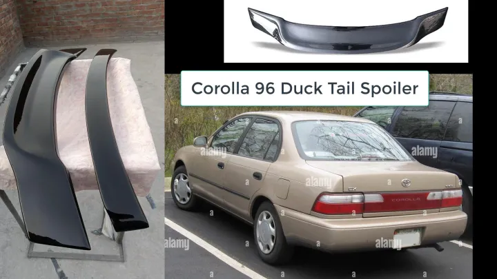 Corolla 96 model Ducktail Spoiler Painted | Daraz.pk