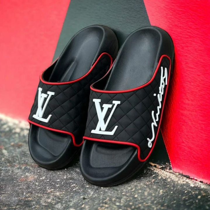 LV Style EVR Slides For Men | Daraz.pk
