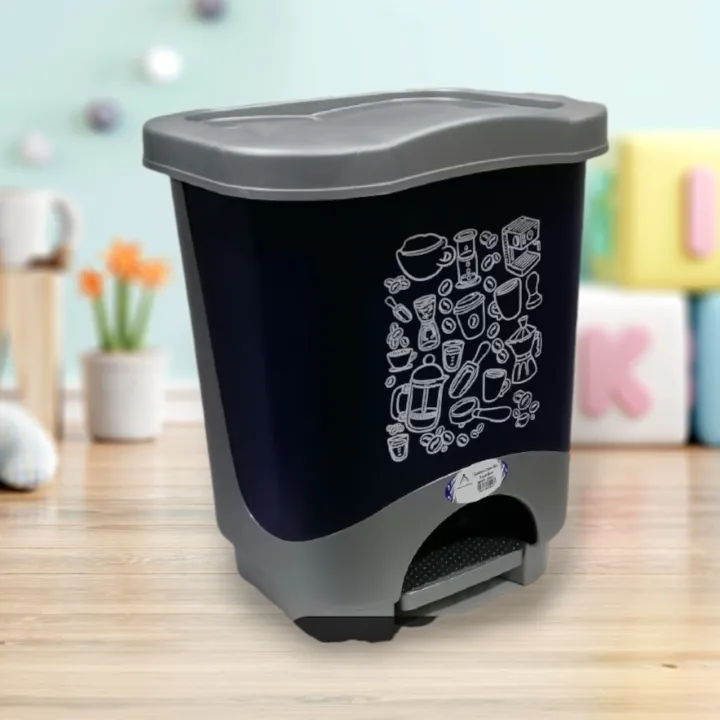 Clean Bin Paddle Bin Waste Paper Basket - 10L | Daraz.com.bd