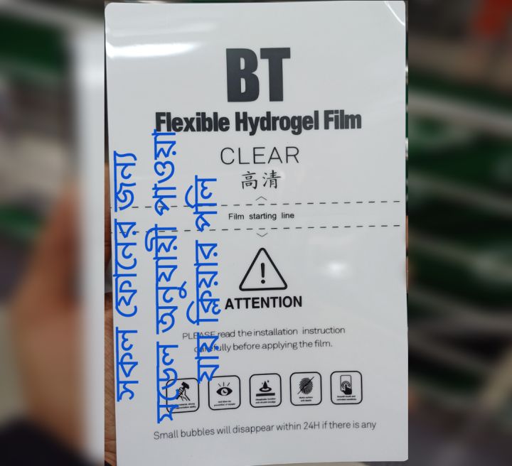 For Samsung A16 5G Back Side Clear Poly Sticker (Back Side Clear Poly ...