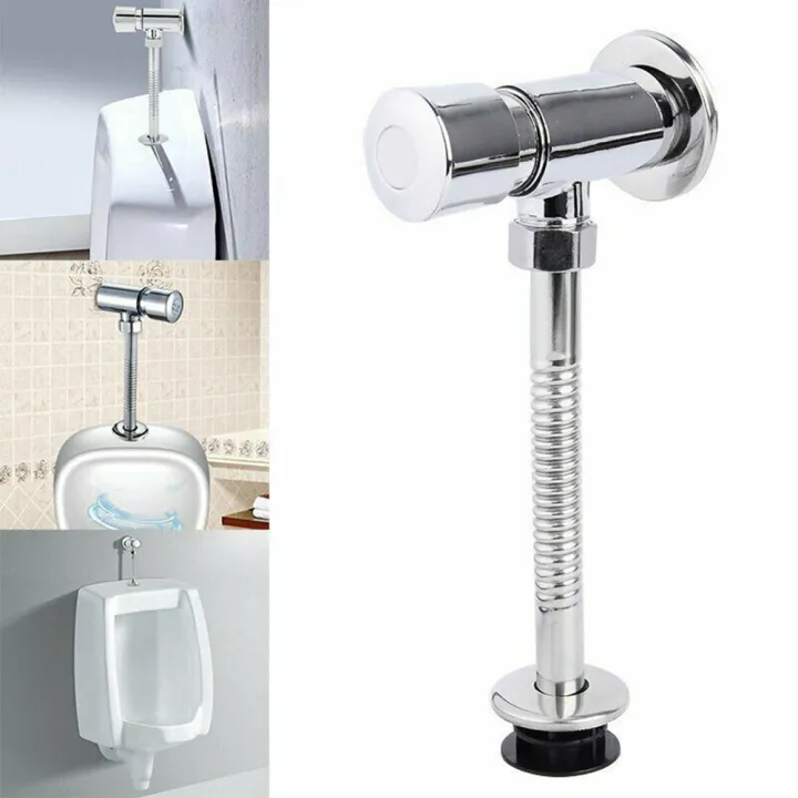 Urinal Toilet Flush Valve Button Type Manual Delay Automatic Shutoff ...
