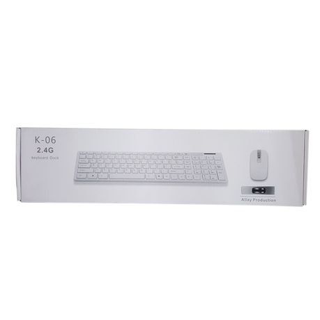 K06 Ultra-Slim 2.4GHz Wireless Keyboard and Mouse Combo – Professional ...