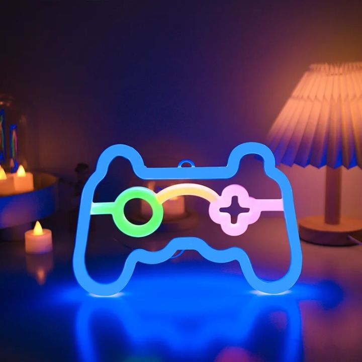 Gamer Neon Sign, Game Controller Neon Sign for Gamer Room Decor, USB Or ...