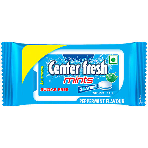 Center Fresh Peppermint Compressed Mint - Peppermint Flavor – 24 pcs ...