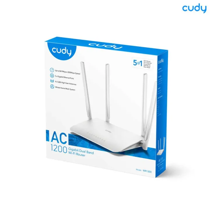 Cudy WR1200 AC1200 Dual Band Smart Wi-Fi Router | Daraz.com.bd