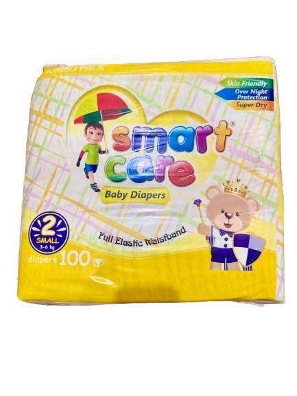 Smart Care Baby Diapers (Small Size) 100 pec in one pack | Daraz.pk