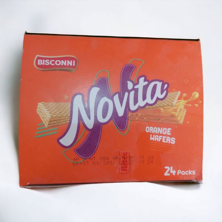 Novita Orange Wafers - Pack of 24 Pcs | Daraz.pk