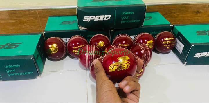Speed Boom Practice Red Leather Cricket Ball Junior / Senior | Daraz.lk